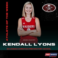 Kendall Lyons Runs Away with the Savannah Christian Prep Athlete of the Week : Prep Sports Report